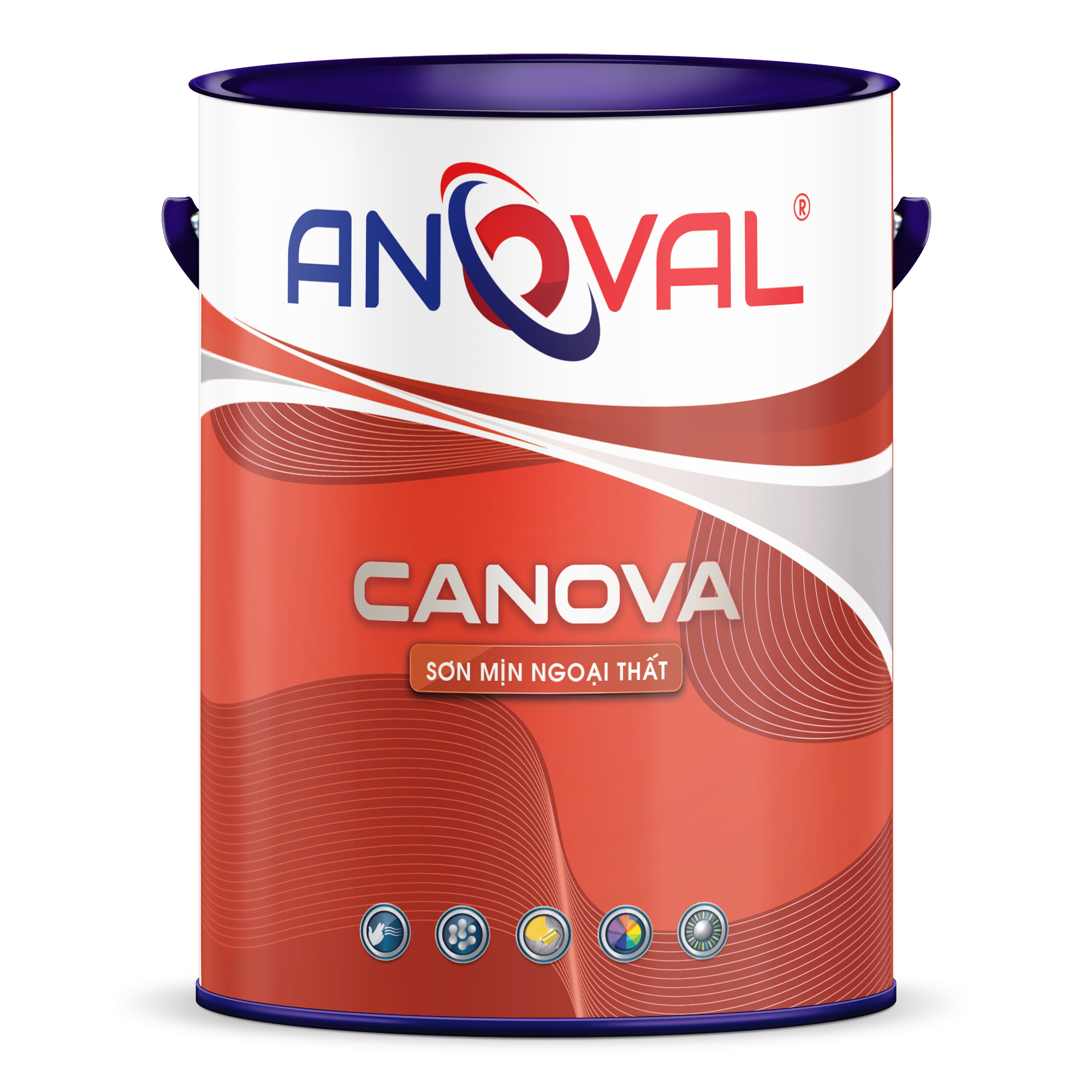 EXT TITANIUM ( Sơn bóng mờ ngoại thất cao cấp ) - Sơn ANOVAL